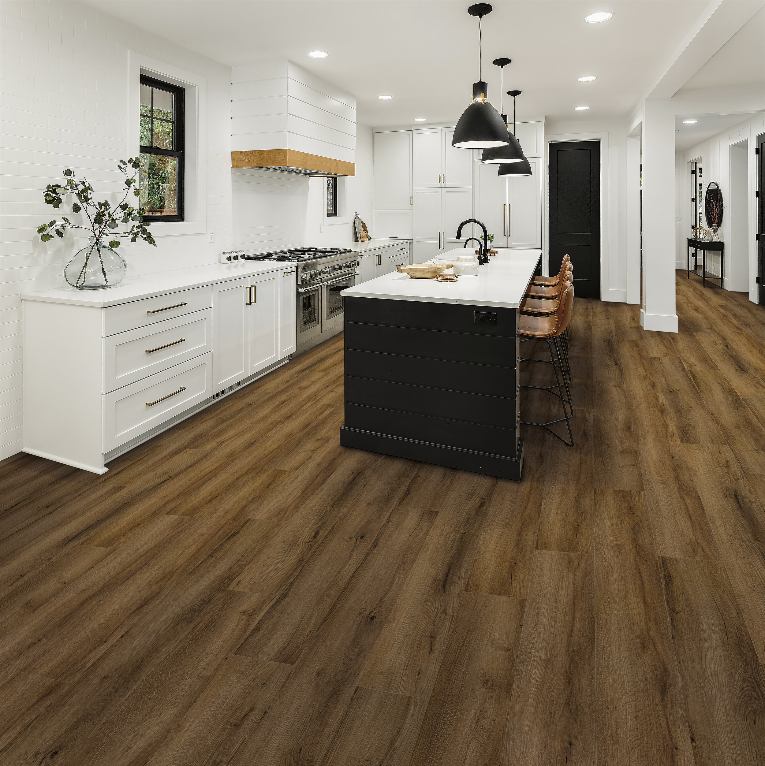 T-Build Walnut Glue Down LVT | T-Build
